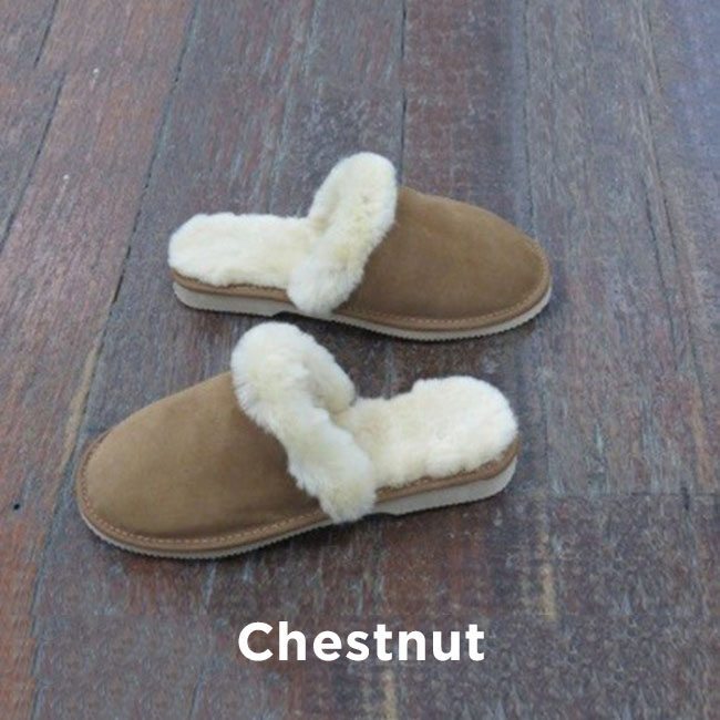 Sheepskin Scuff Slippers - Eagle Wools - Australian Made Products